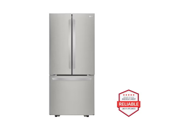 New LG 22 cu. ft. French Door Refrigerator in Stainless Steel Model ...